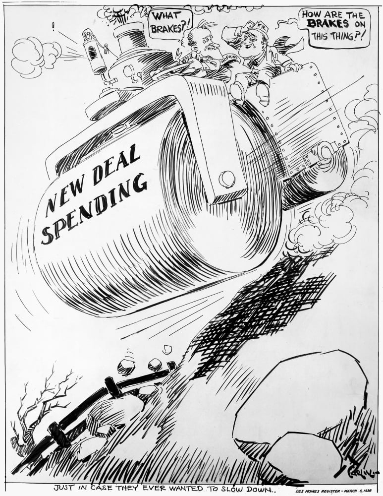 Cartoon New Deal 1936 Namerican Cartoon Depicting President Franklin D ... Cartoon New Deal 1936 Namerican Cartoon Depicting President Franklin D ...