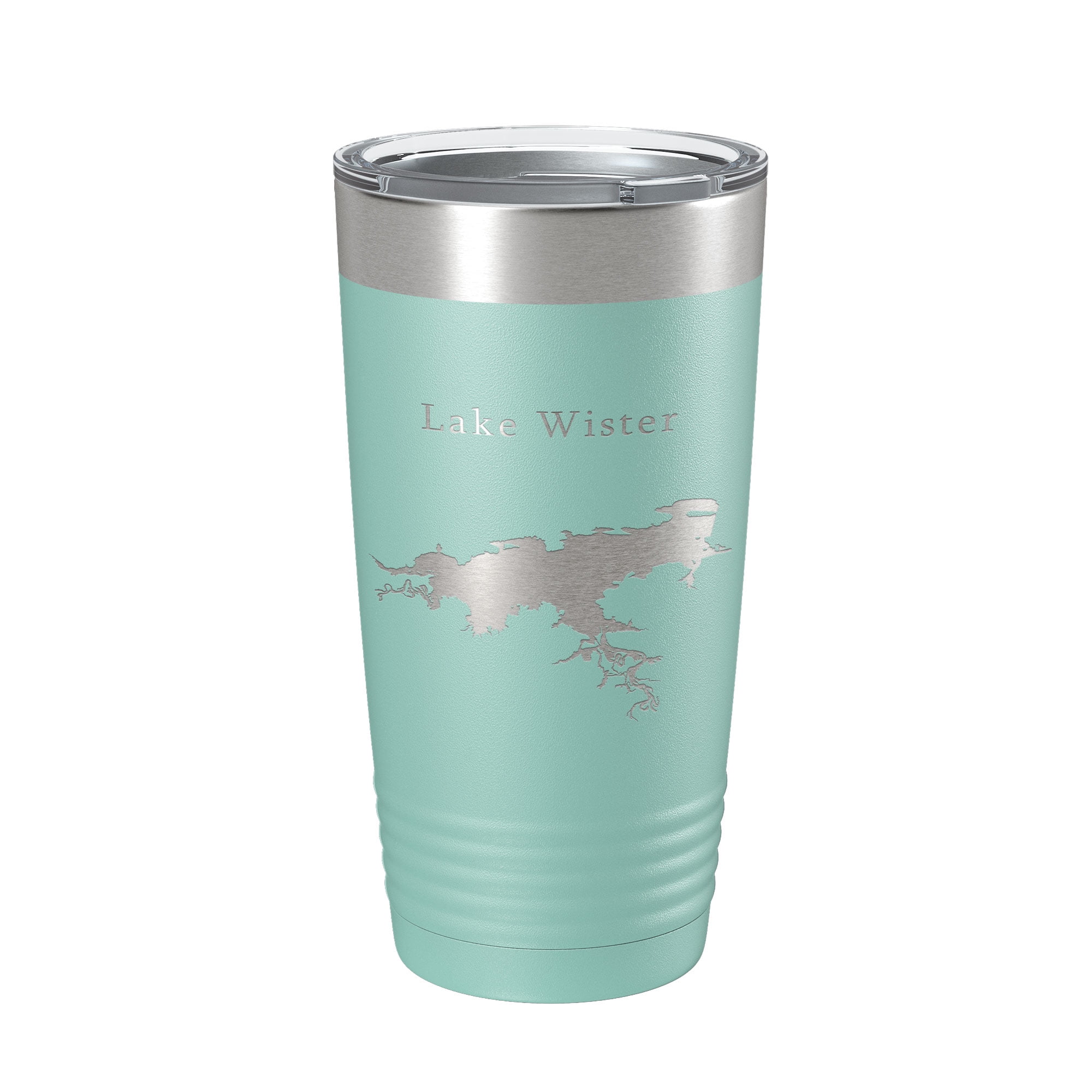 Lake Wister Map Tumbler Travel Mug Insulated Laser Engraved Coffee Cup ...