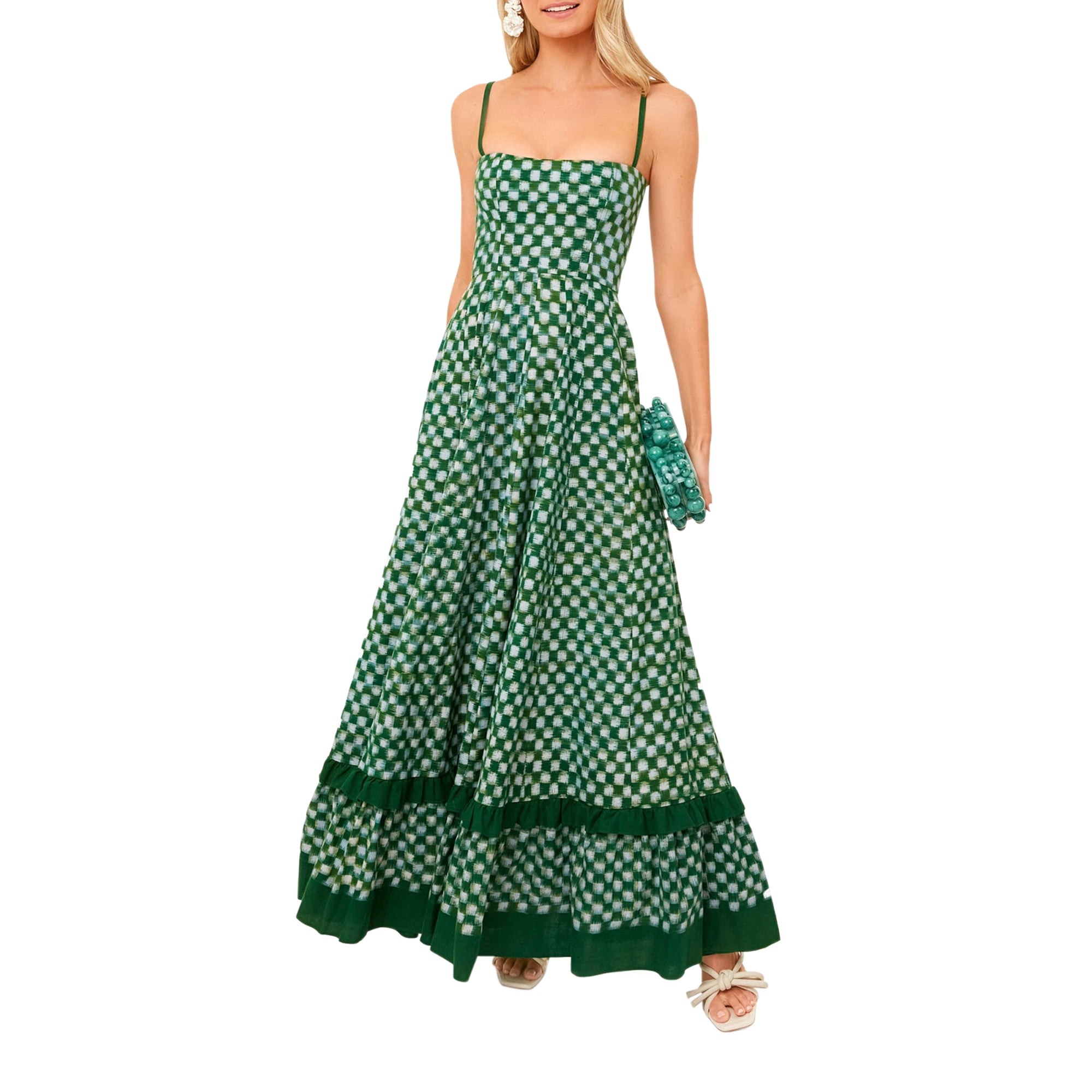 Click here for Gupgi Women Plaid Cami Dress Spaghetti Strap Check... prices