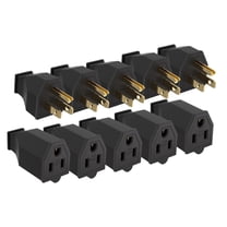 16 Pcs Extension Cord Ends Male and Female, 15A 125V 2 Pole 3 Wire, 5 ...