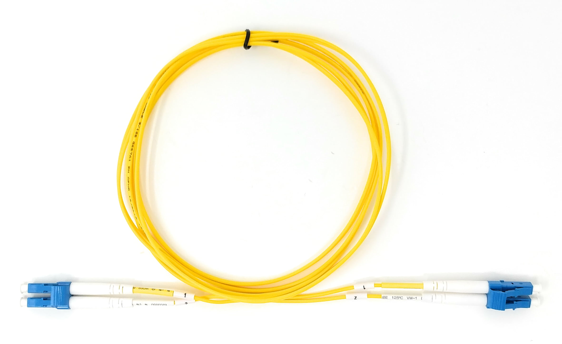 Ultra Spec 75 Meter Singlemode Duplex 1.6mm High Density Fiber Optic ...
