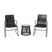 Mainstays Skyler Steel 3-Piece Wicker Rope Chat Set, Grey - Walmart.com