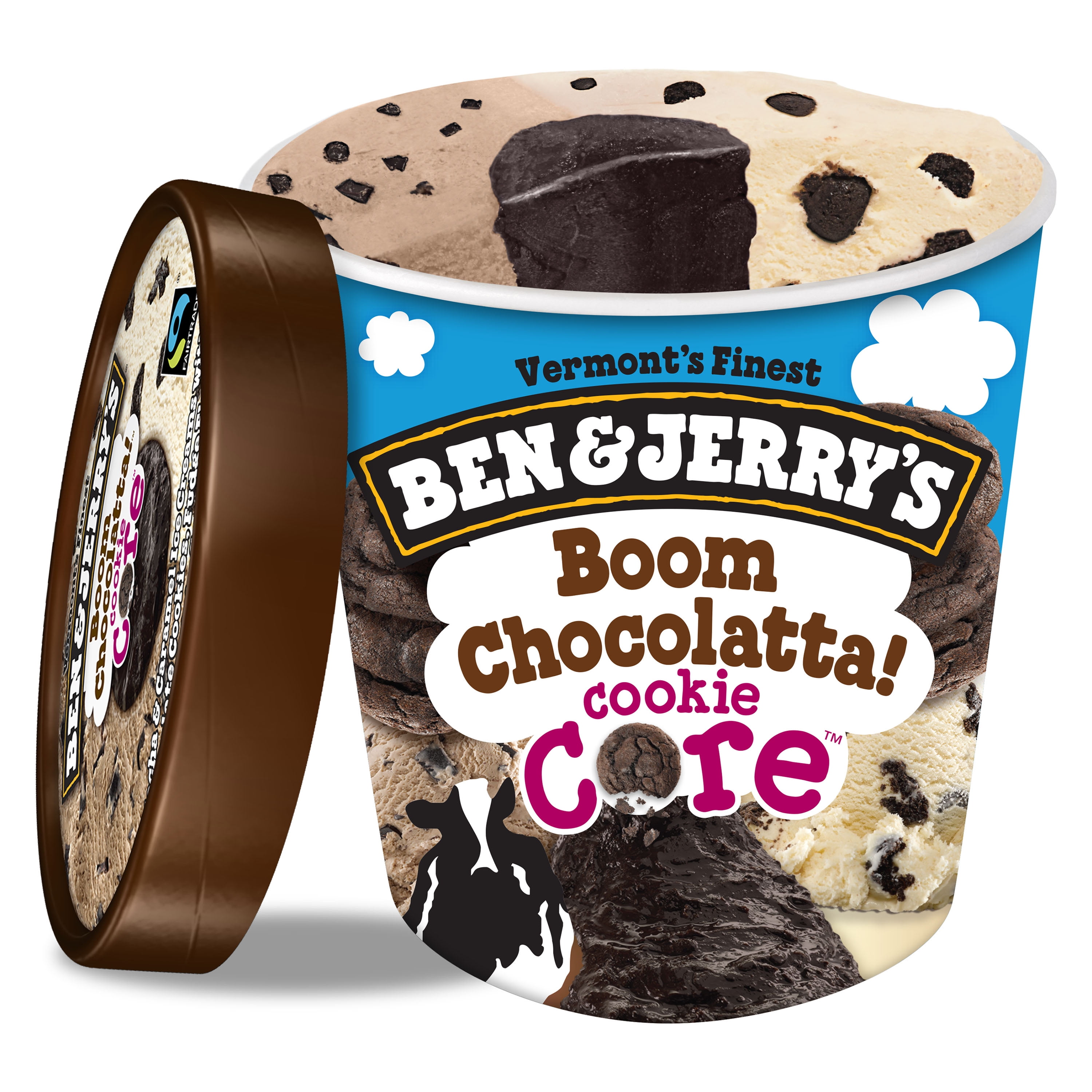 Ben & Jerry's Boom Chocolatta! Cookie Core Ice Cream, 16 oz – Walmart ...