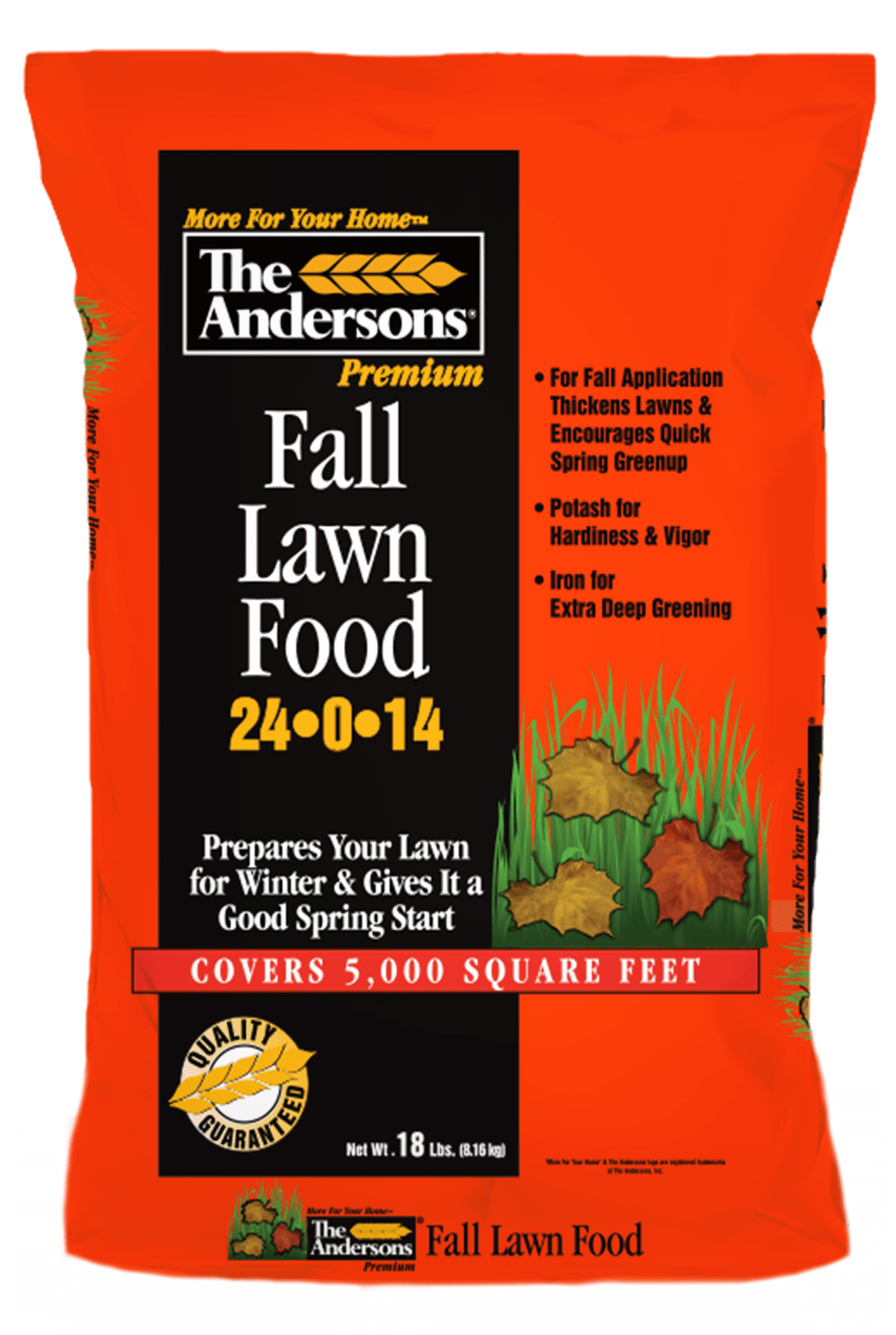 The Andersons Premium Fall Lawn Food 24-0-14 Fertilizer 5,000 sq ft Bag ...