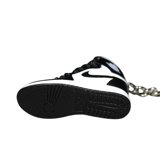 Nike Jordan Mini Shoe Keychain by DSK GLOBAL - Rubber Black & White ...