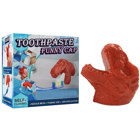 Self-closing Toothpaste Caps For No Mess Or Waste (dinosaur) | Walmart ...