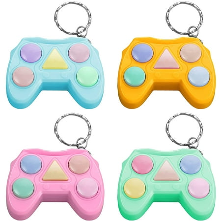4 Pieces Mini Game Keychain Sensory Fidget Toy, Electronic Memory Game ...
