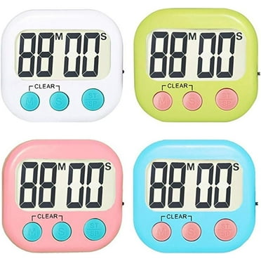 Mainstays Digital Kitchen Timer, Magnetic Countdown Count up Timer with ...