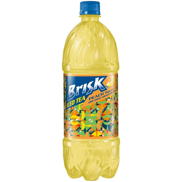 Lipton Brisk Peach Flavor Iced Tea, 1L - Walmart.com - Walmart.com