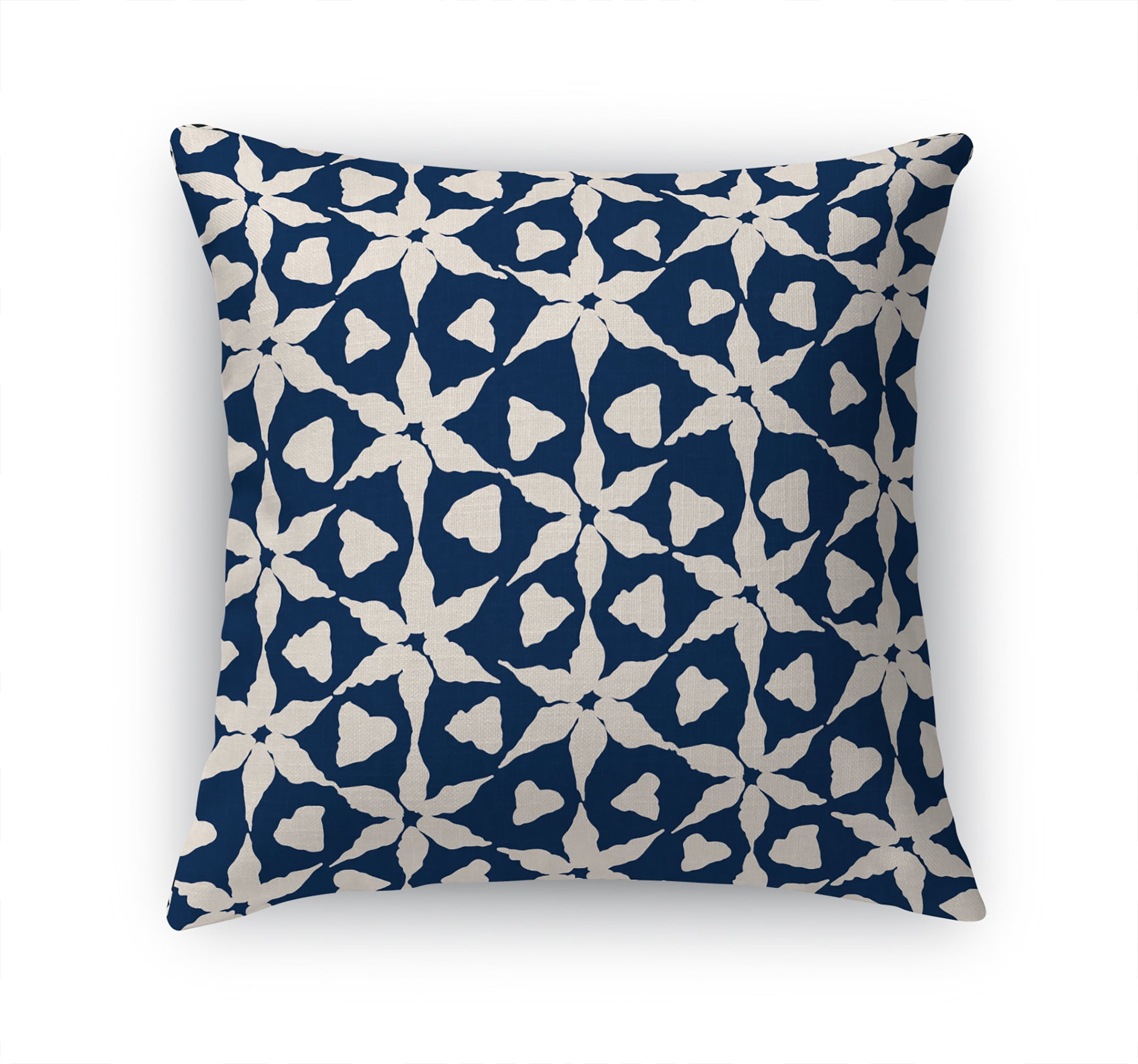 BULA FLOWER BLUE SQUARE Accent Pillow By Kavka Designs - Walmart.com