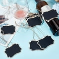 10Pcs Blank Wooden Mini Chalkboard Signs Hanging Chalkboard Labels with ...