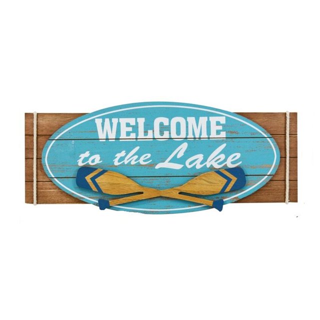 Welcome To The Lake Rustic Wooden Sign - Walmart.com