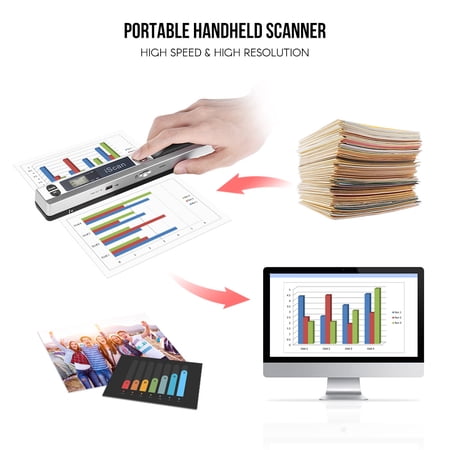 Scanner Portable Wireless Scanner Mini Handheld Document Scanners A4 ...