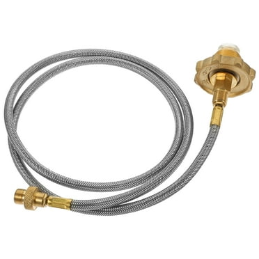 8' LP Propane Gas Hose Assembly 3/8" Female Flare x 1/4 Male NPT Brass [3643] Low Pressure for ...