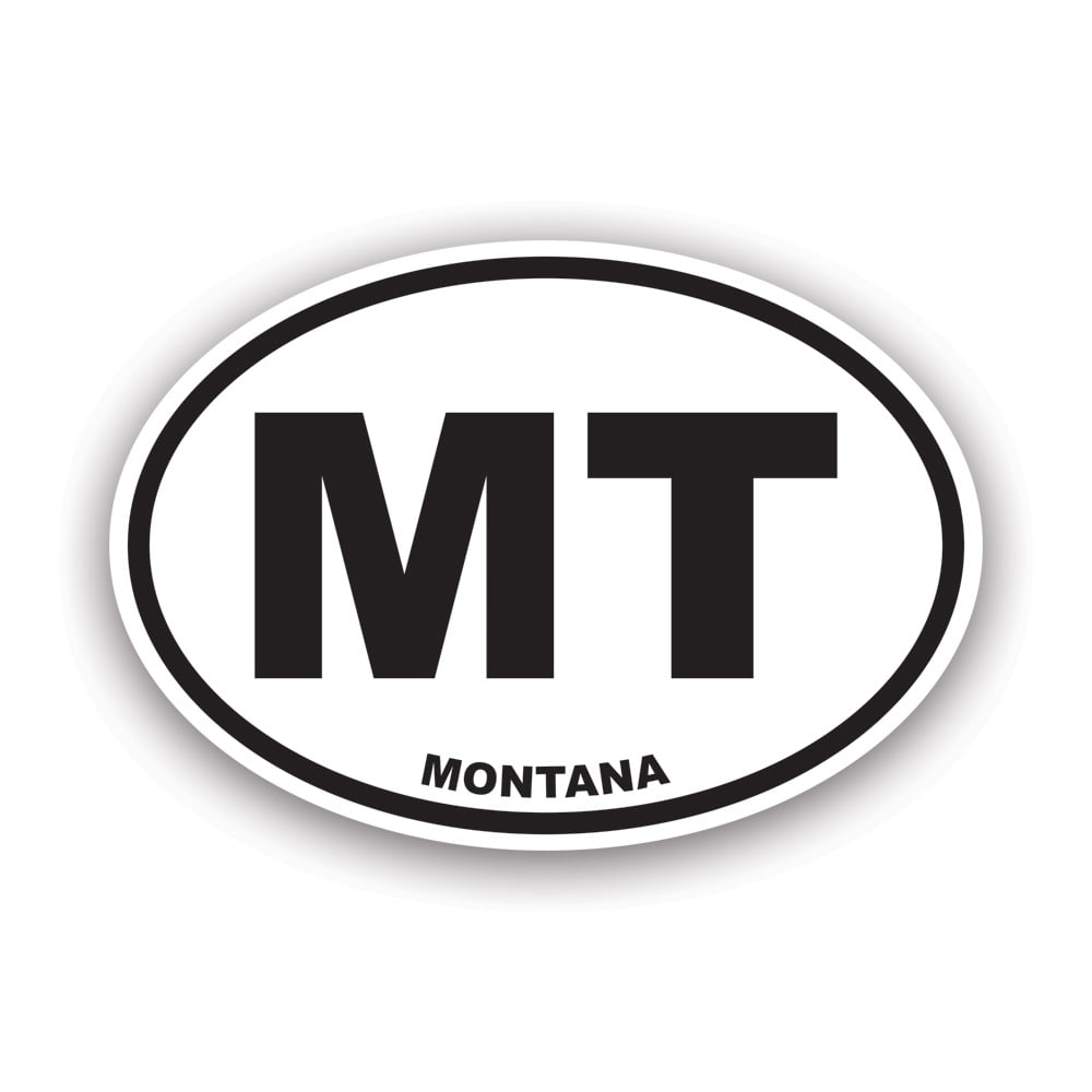 Montana Euro Oval Sticker Decal - Self Adhesive Vinyl - Weatherproof ...