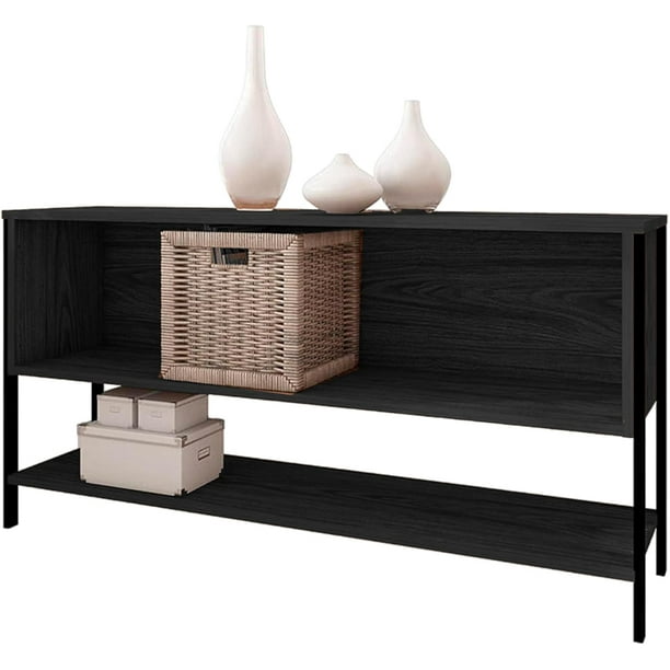 Mueble para TV Bluelander con Estante Organizador de 3 Niveles, Negro ...