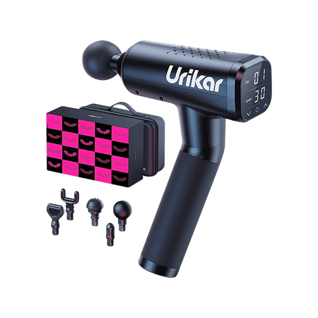 Urikar Muscle Massage Gun, 45lbs Stall Force, 180° Rotatable Handle Percussion Massage Deep ...