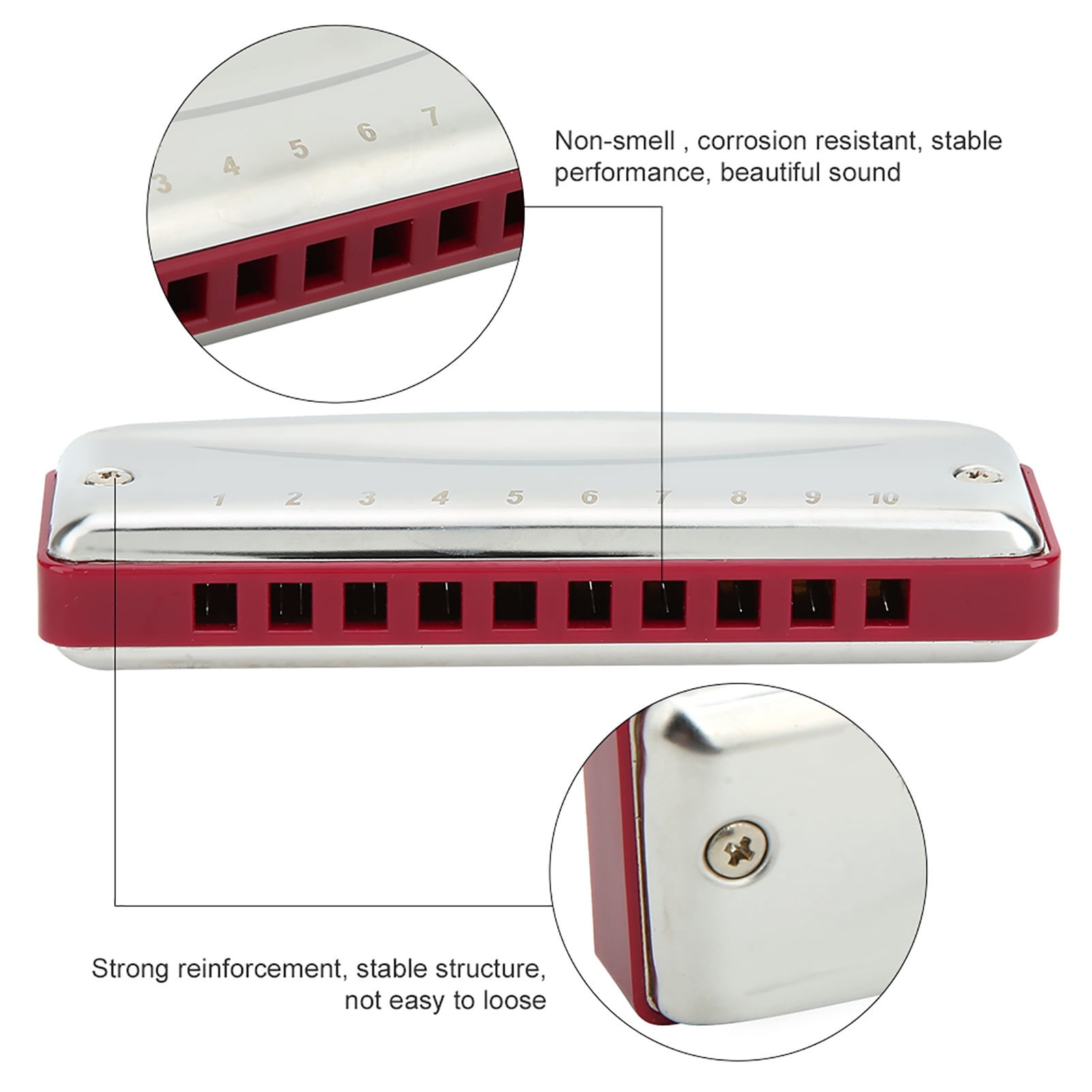 Click here for Estink Blues Harmonica 10 Holes Mouthorgan G Key S... prices