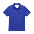 AHTJRT Boys Golf Shirts Collared Button Down Short Sleeve Pocket Tees ...