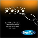 "DenTek Floss Threaders, For Braces, Bridges, and Implants, 50 Count ...