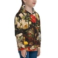 Balery Elegant Still Life Roses Pattern Boys Hoodie, Youth Pullover ...