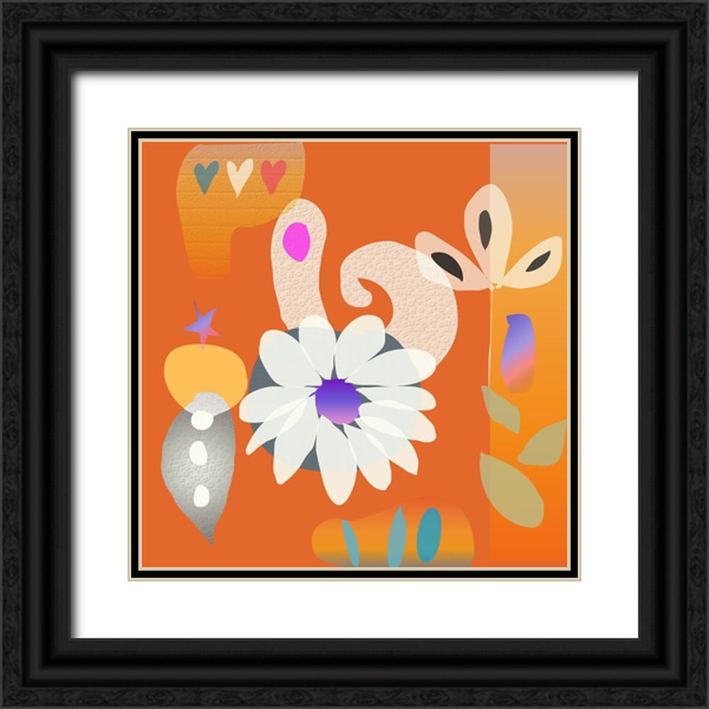 Auda, Christine 20x20 Black Ornate Wood Framed with Double Matting ...