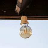 HEMOTON Light Bulb Socket Wooden Plastic Lamp Holder E27 Socket Bulb ...