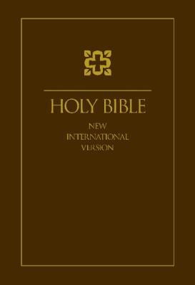 Pre-Owned NIV, Single-Column Bible, Large Print, Hardcover, Brown ...