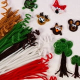 Hello Hobby Dark Fuzzy Sticks 100-Pack, 12-inch Reusable Fuzzy Craft ...