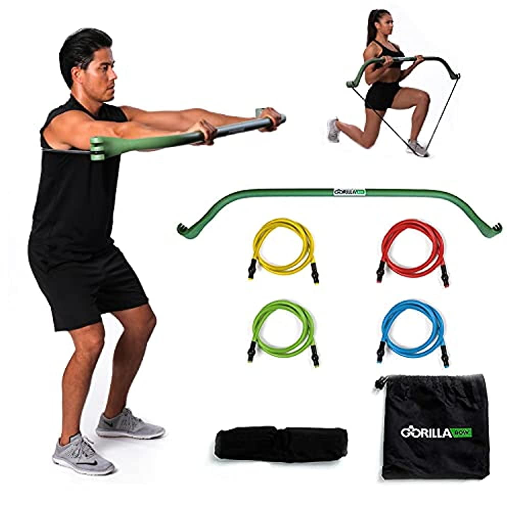 Gorilla Bow Original Home Workout Resistance Bands and Exercise Bow ...