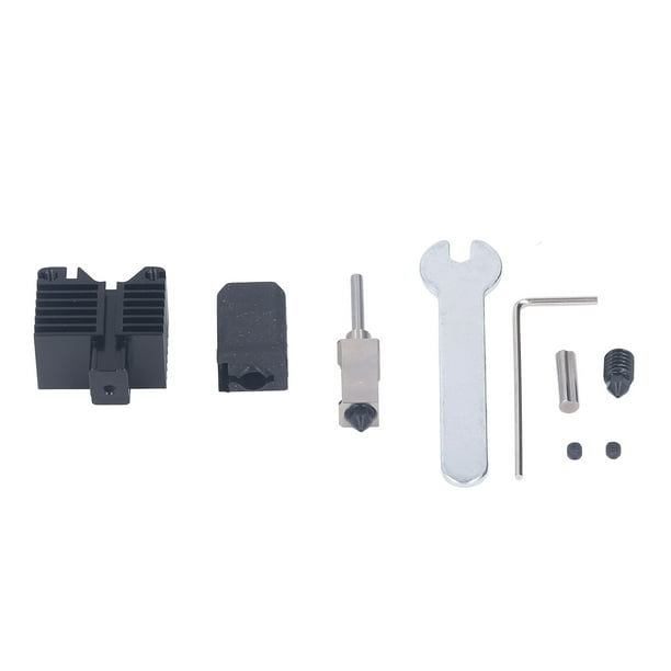 3D Printer Nozzle Hot End Kit Hotend Heat Dissipation Block Throat Tube ...