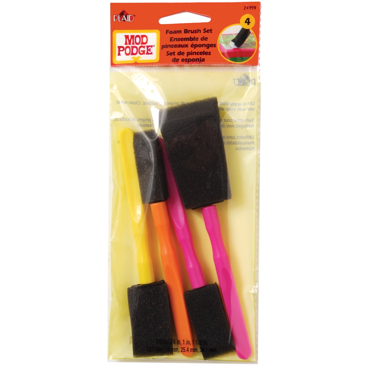 Click here for Mod Podge 4pc Foam Brush Set prices