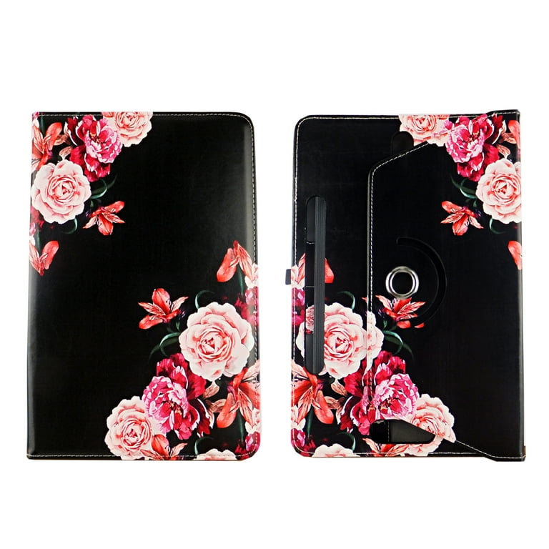 Flower Black For LG G PAD X 8-inch Tablet Case Universal Flower Black For LG G PAD X 8-inch Tablet Case Universal