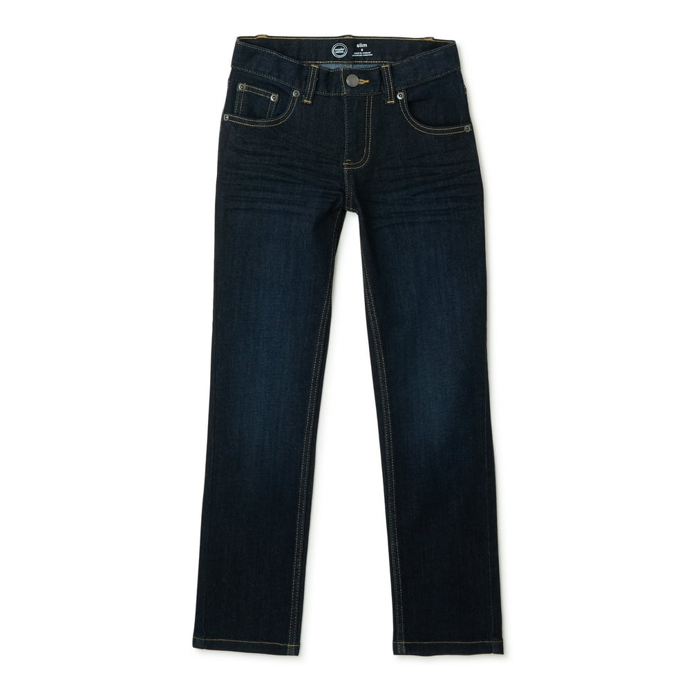 Wonder Nation - Wonder Nation Boys Slim Straight Jeans, Sizes 4-18 ...