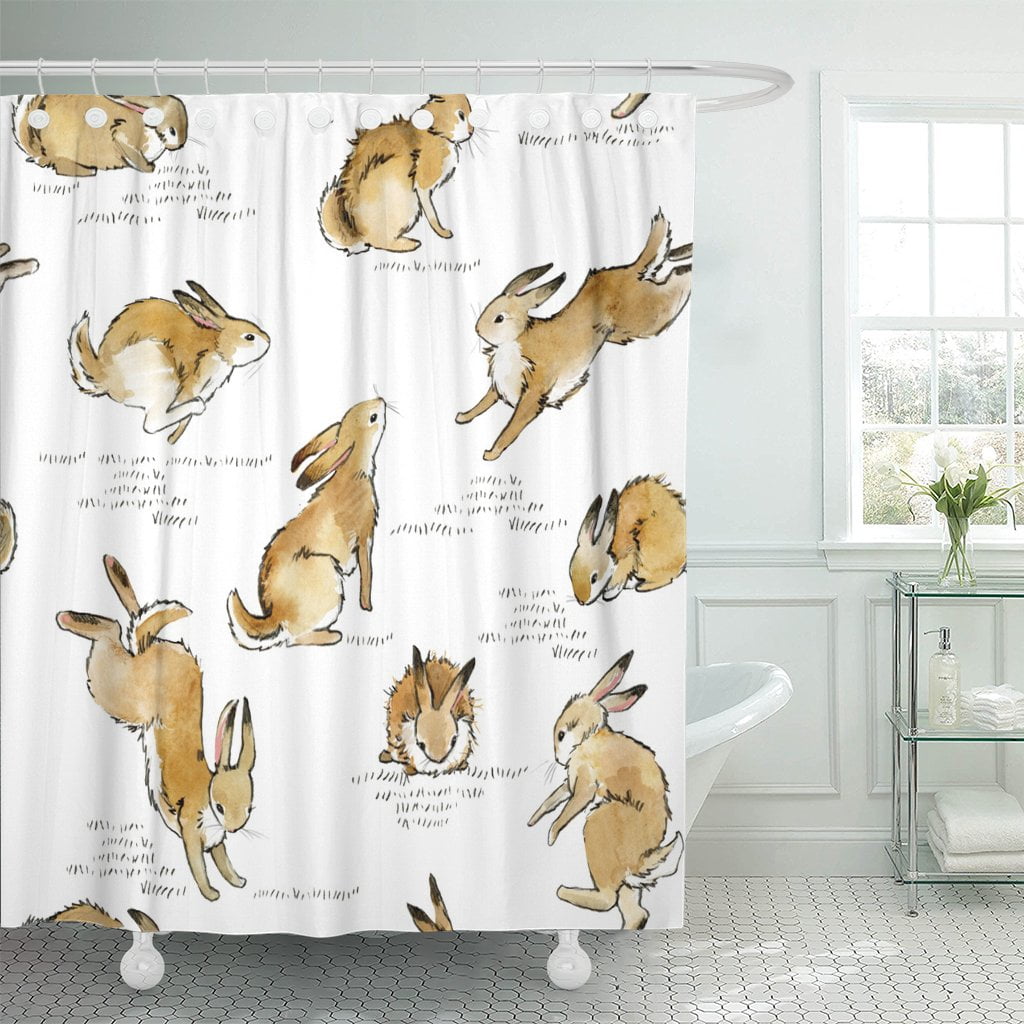 PKNMT Animal Cute Bunny Rabbit Watercolor Beautiful Cartoon Domestic ...