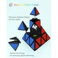 VDEALEN Pyramid Speed Cube Original Triangle Pyraminx Puzzle Cube ...