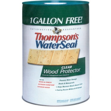 Thompson's WaterSeal Waterproofer Plus Wood Protector, Clear, 5 Gallon ...
