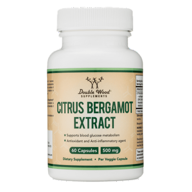Citrus Bergamot Extract 500mg (Patented, Clinically Tested Bergamonte ...