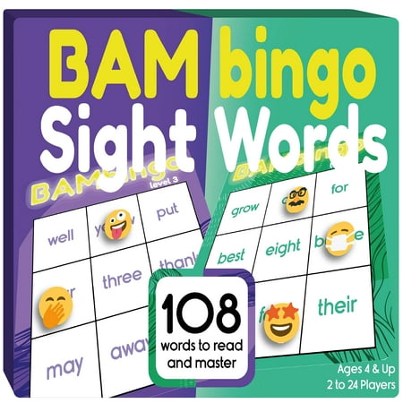 Sight Word Bingo game Level 3 and Level 4 - Learn to Read Vocabulary ...