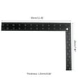 Metal L-Square Shaped Ruler Curve Sewing Measure Framing Square Ruler ...