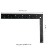 Metal L-Square Shaped Ruler Curve Sewing Measure Framing Square Ruler ...