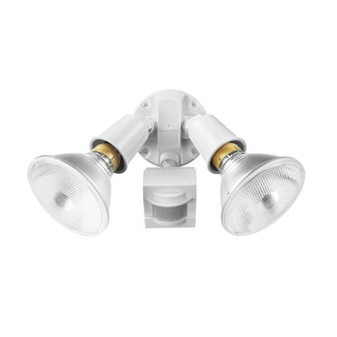 Globe Electric 240 W Twin Head Bronze Hardwired Motion Sensor Security ...