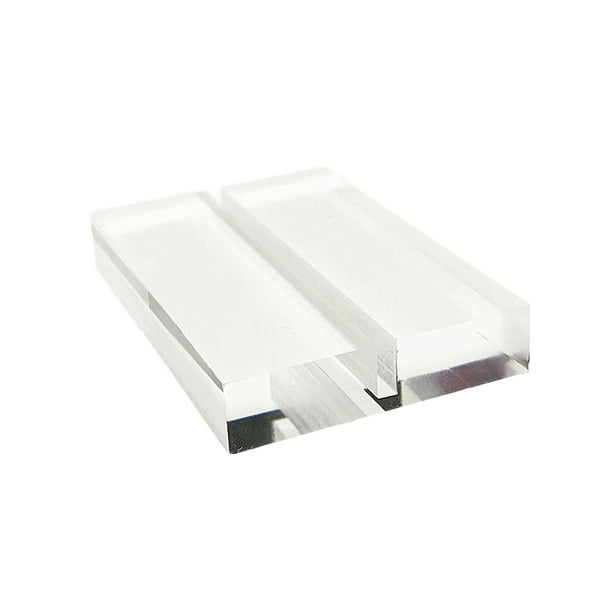 UNIQOOO 3" Clear Acrylic Stand |3mm Slot Wedding Sign Holders, Perfect ...
