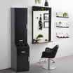 BarberPub Barber Wall Mounted Styling Cabinet 30'' Modern Salon Storage ...