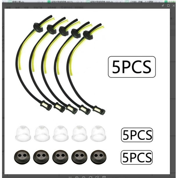 Universal Fuel Filter Kit Fuel Hose Joint for Brush Cutter Trimmer ...