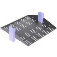 2POST RELAY RACK SHELF 7IN VENTED FLANGES UP FIXED - Walmart.com