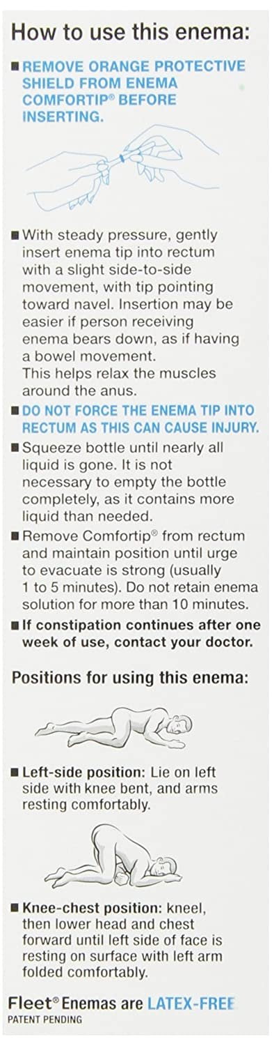 Fleet Enema, Ready-to-Use Saline Laxative 7.8 fl oz