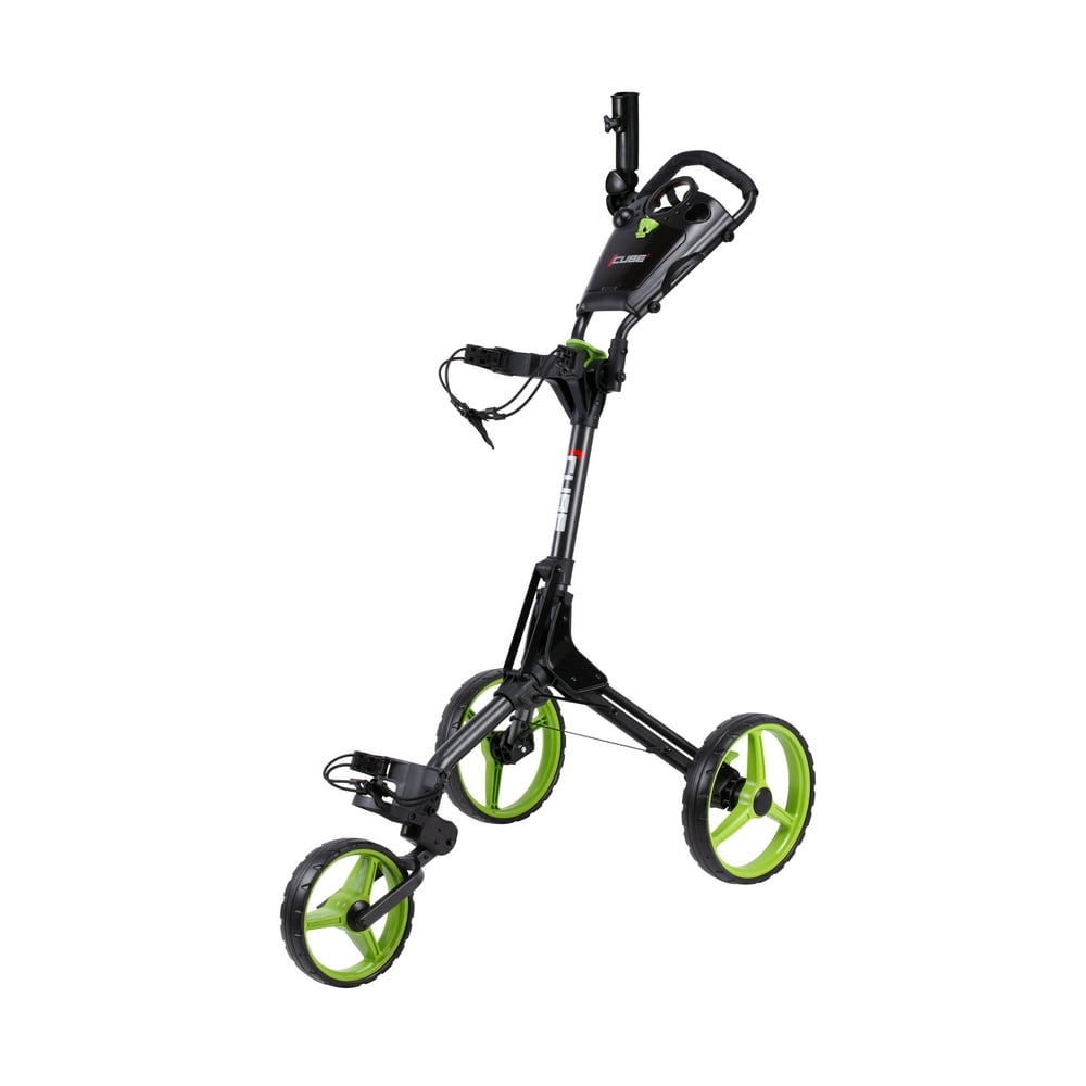 CUBE CART 3 Wheel Push Pull Golf Cart - Two Step Open/Close - Smallest ...
