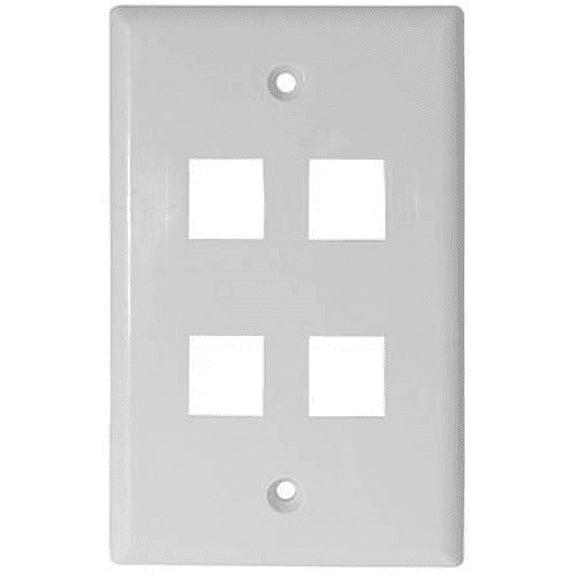 Big-A - Blank Decora Wall Plate 1-Gang Keystone Decora Insert, Jack ...