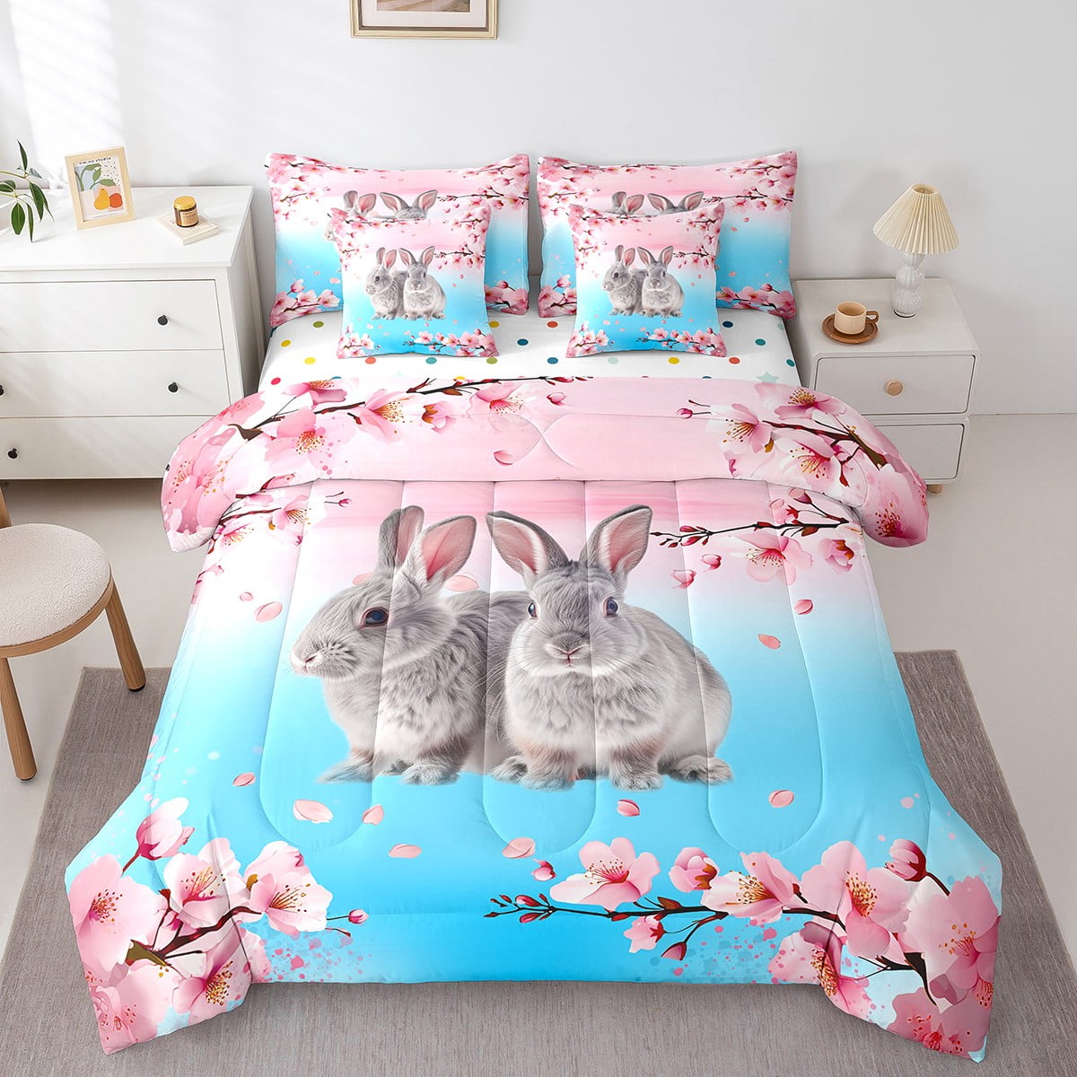 Click here for Yst Rabbit Comforter Set 7 Piece Bed In A Bag Twin... prices